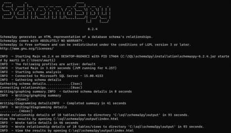Install SchemaSpy to document a SQL Server Database – New Row